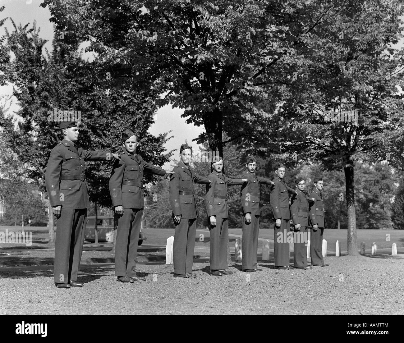 Uniform spacing Black and White Stock Photos & Images - Alamy