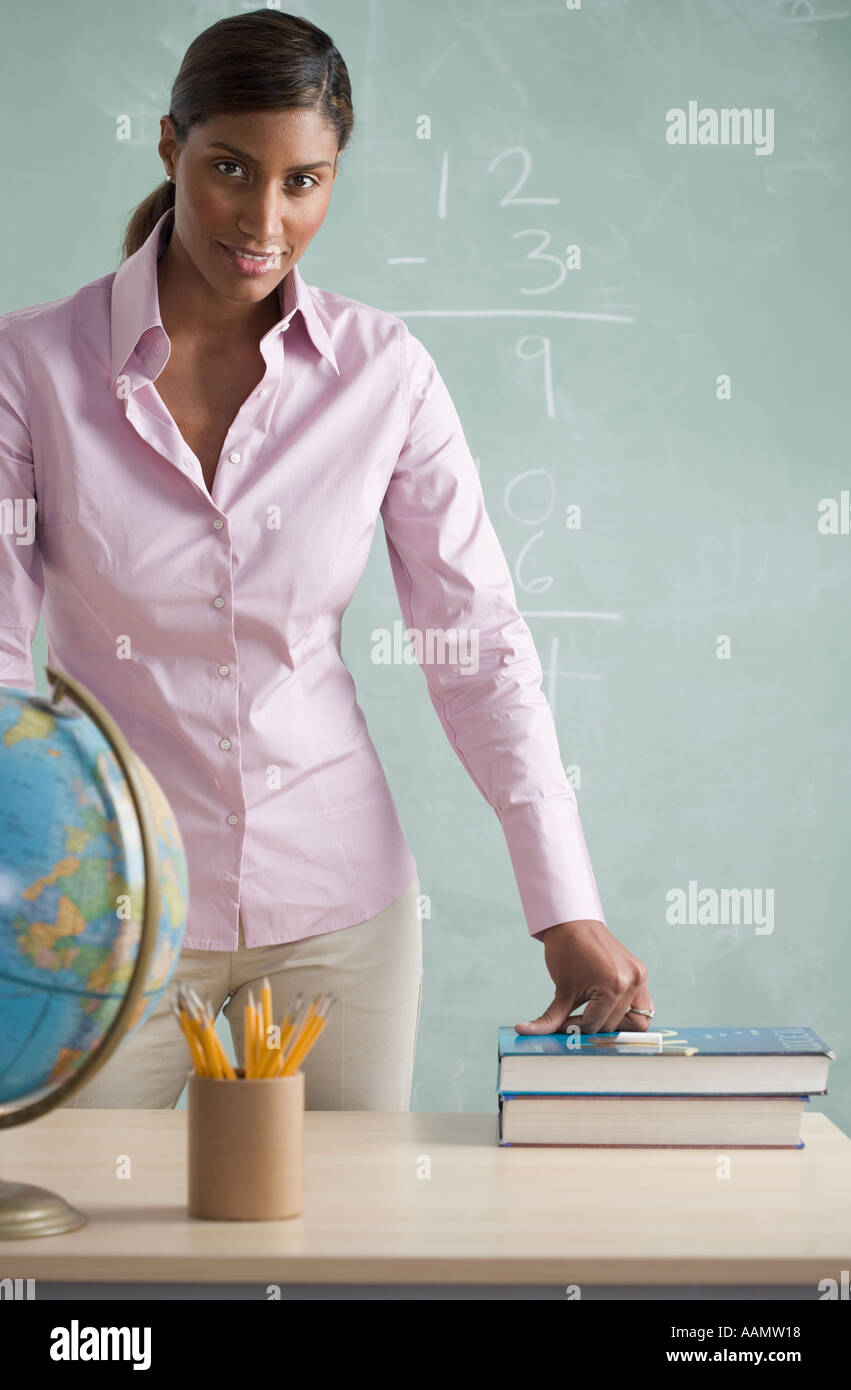 Portrait of female teacher Stock Photo - Alamy