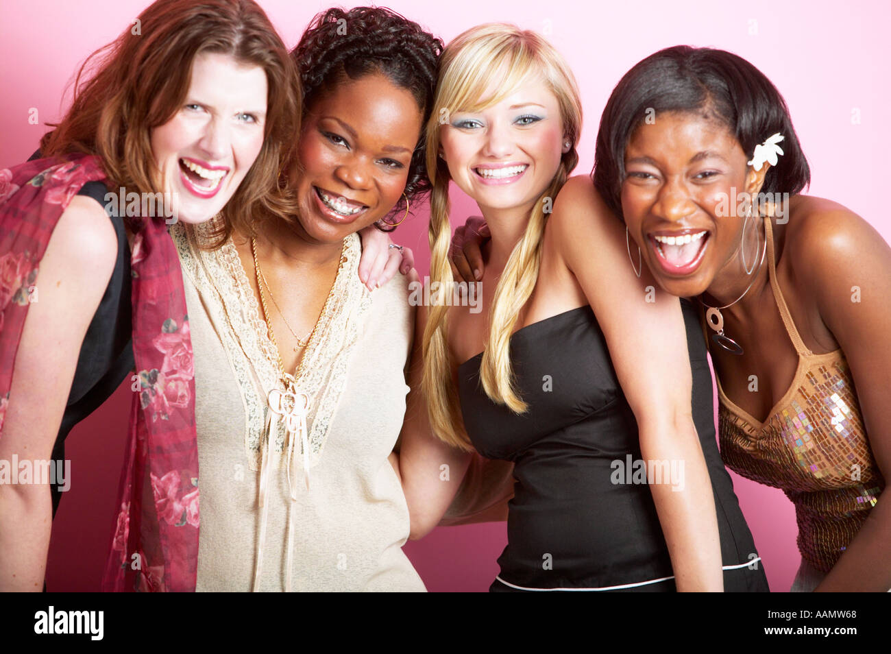 Group portrait of women Stock Photo - Alamy