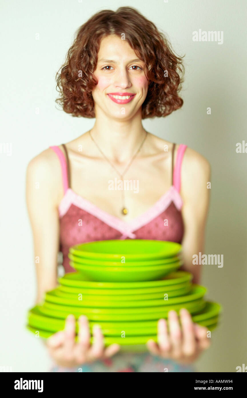 Stack of dishes cutout hi-res stock photography and images - Alamy