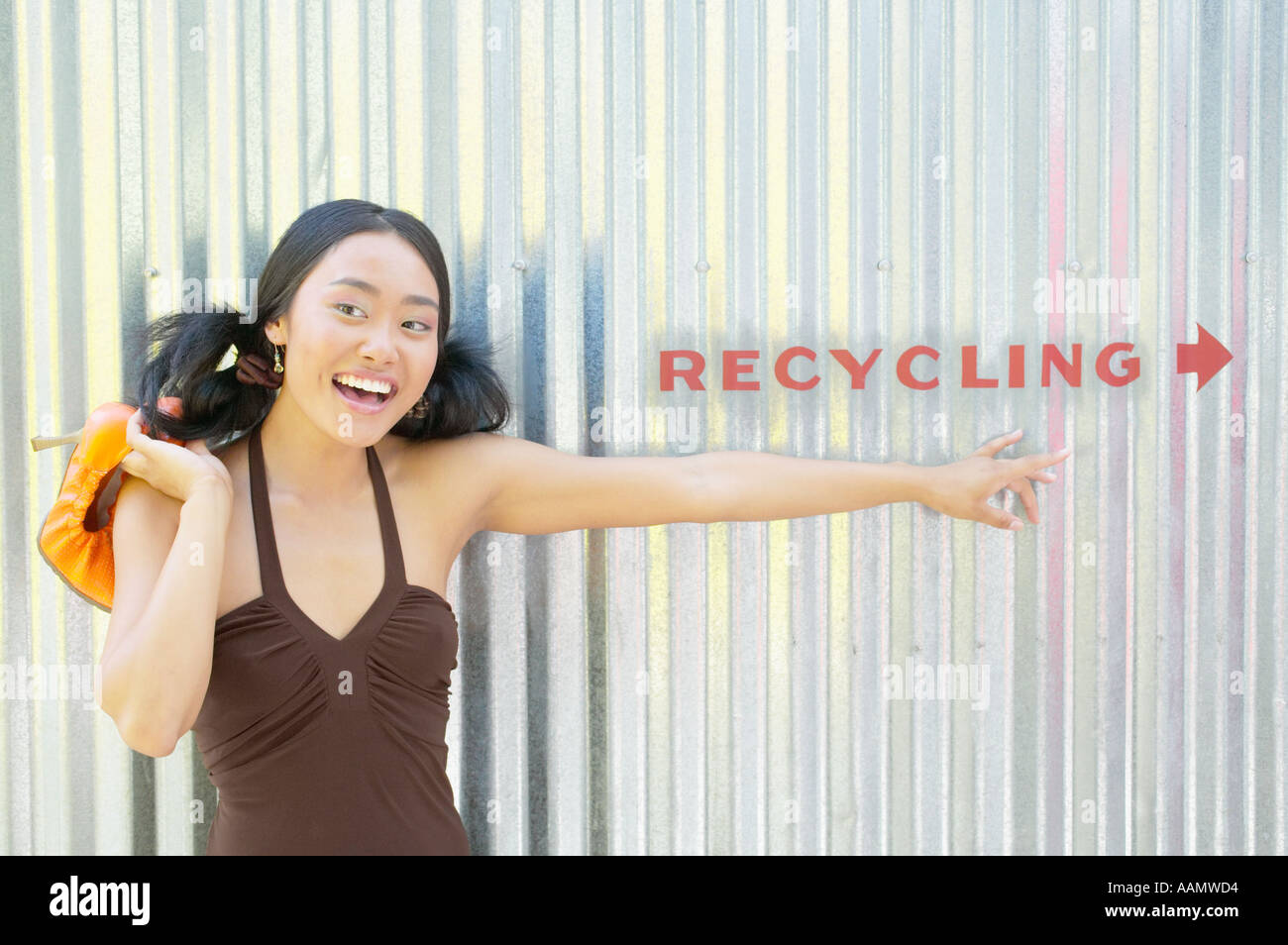 Hispanic caucasian recycling hi-res stock photography and images - Alamy