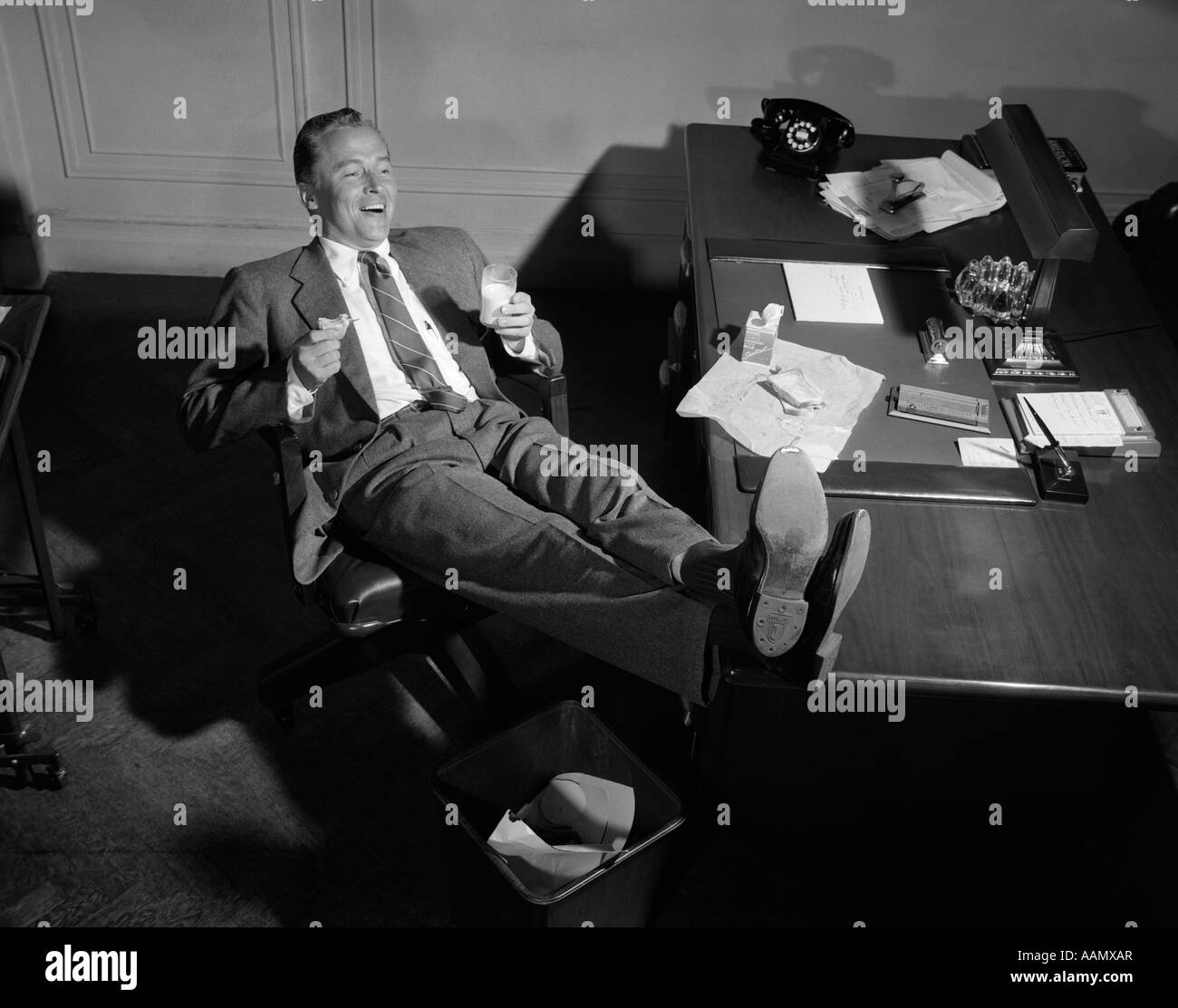 Single person working on Black and White Stock Photos & Images - Alamy