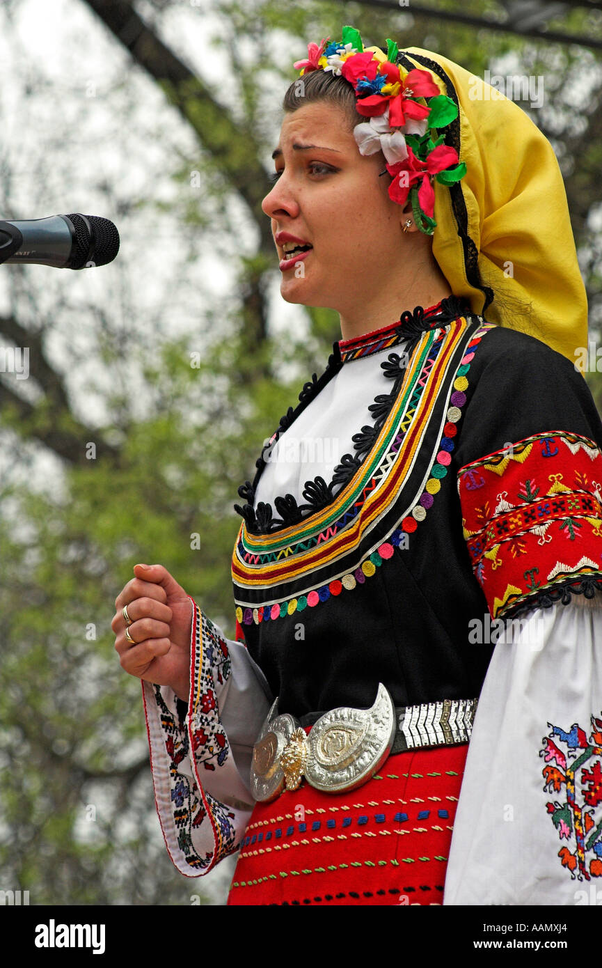 Mayday Singer In Sofia The Capital Of Bulgaria Stock Photo - Alamy