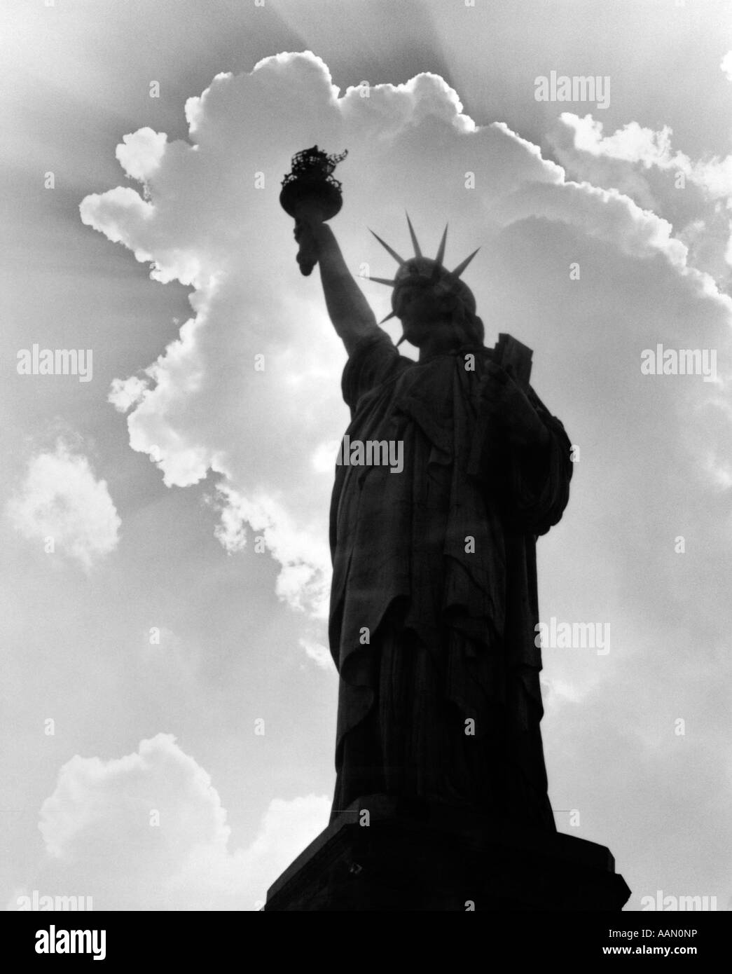 Silhouetted clouds Black and White Stock Photos & Images - Alamy