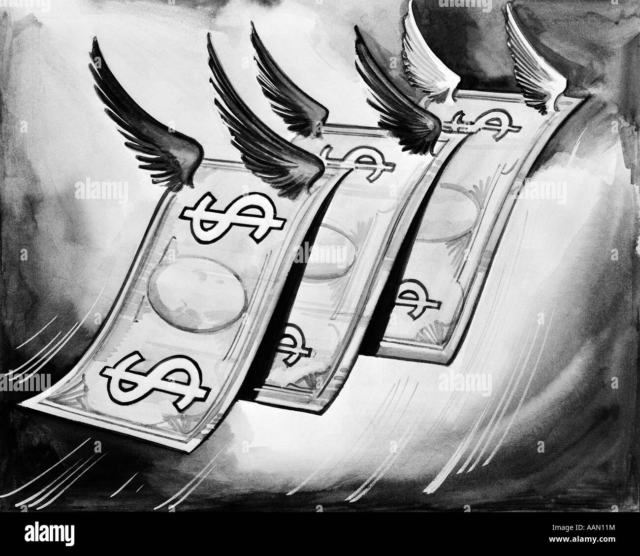 Money wings hi-res stock photography and images - Alamy
