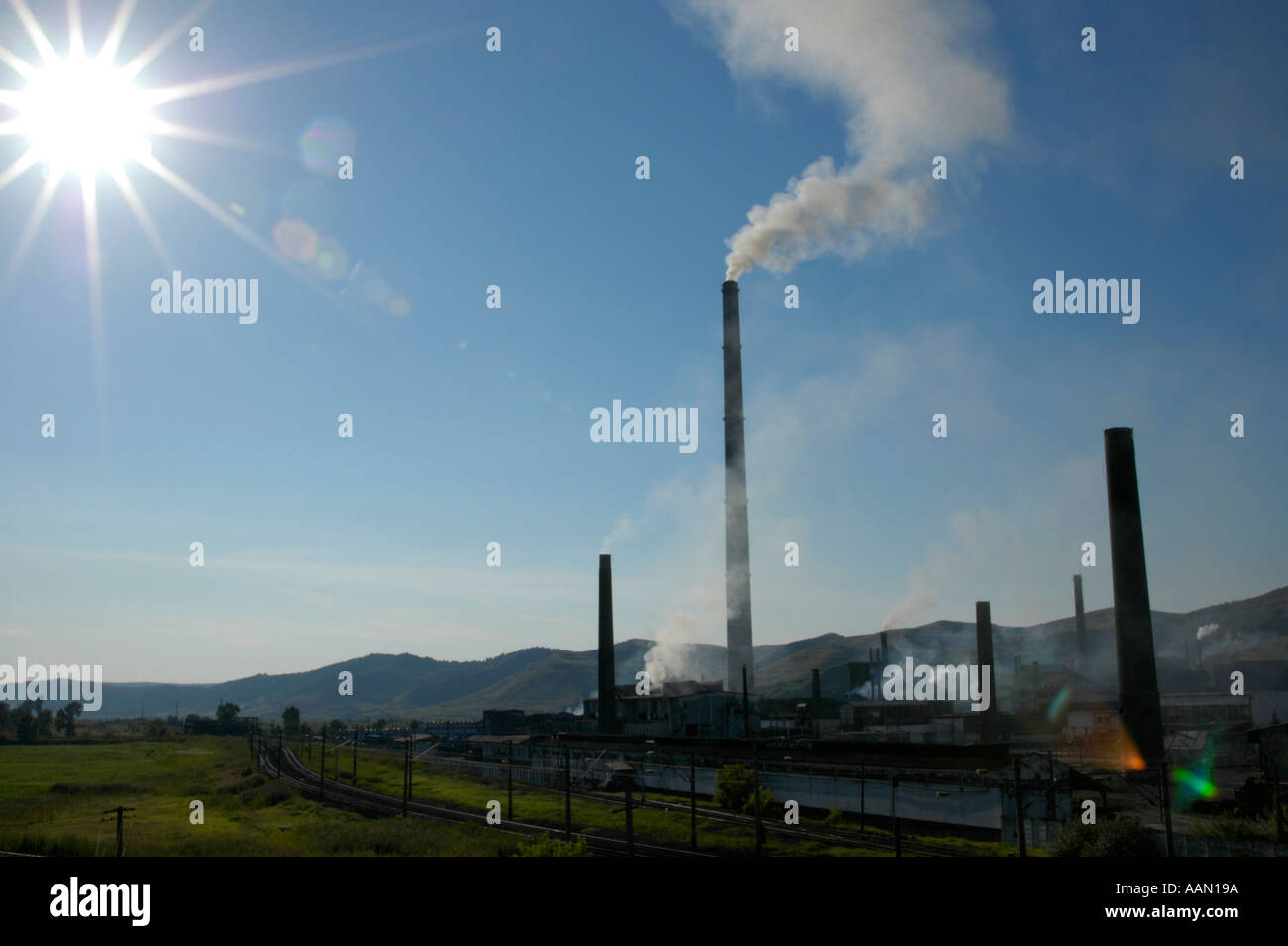 Copsa Mica, industry plant Stock Photo - Alamy