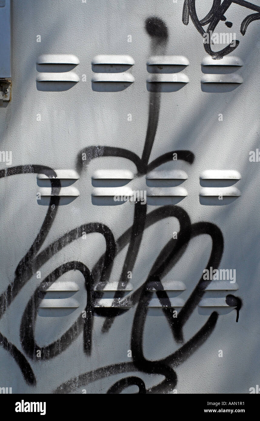 Graffiti On Electricity Box Stock Photo - Alamy