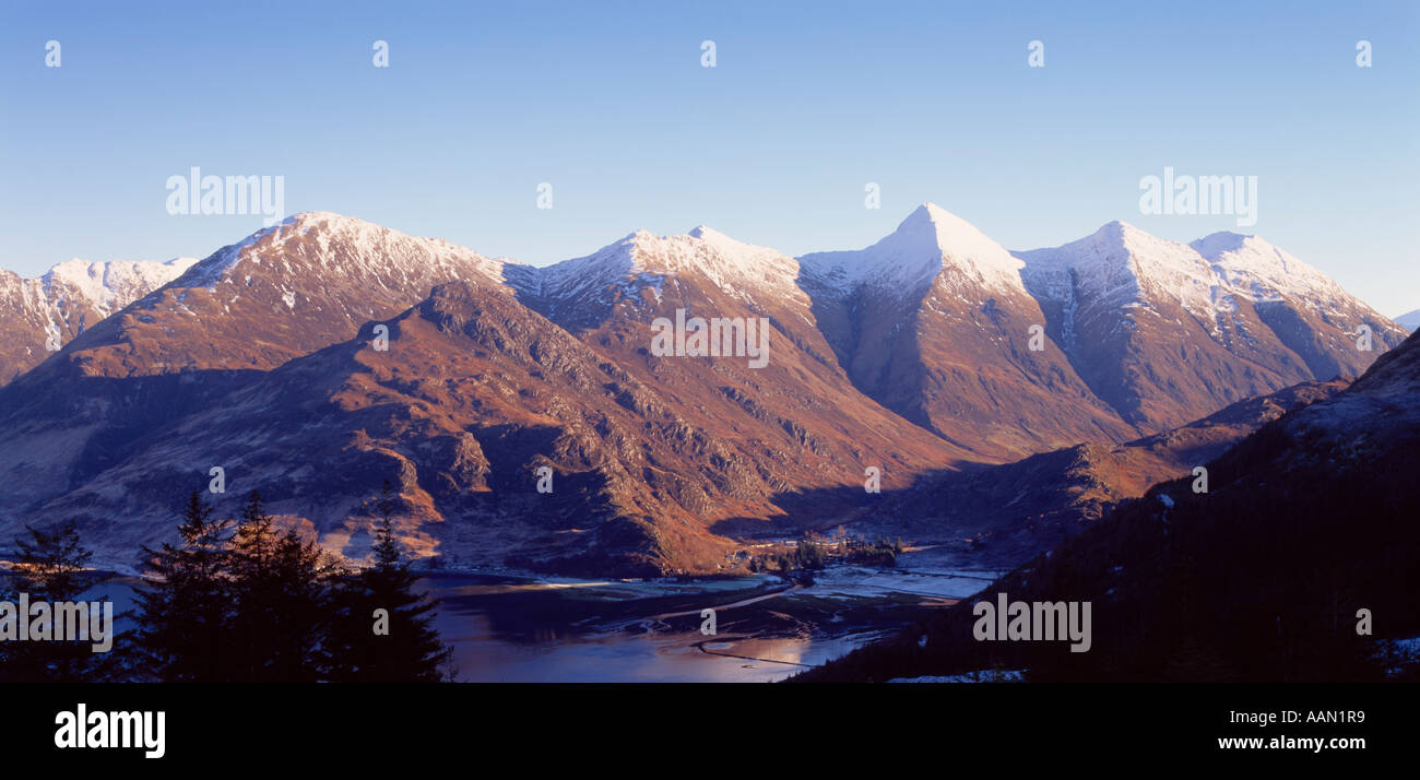 Five Sisters of Kintail from the Ratagan Pass, Kintail, Skye and ...