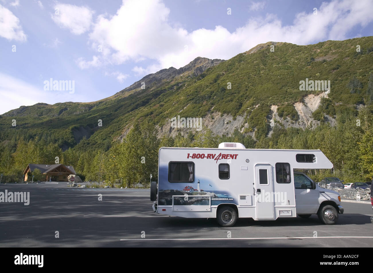 camper van RV in Kenai Fjords National Park Alaska Stock Photo - Alamy
