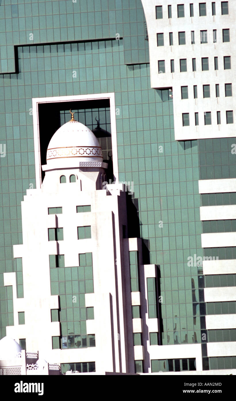 A building in Doha , capital of Qatar, Arabian Gulf Stock Photo - Alamy