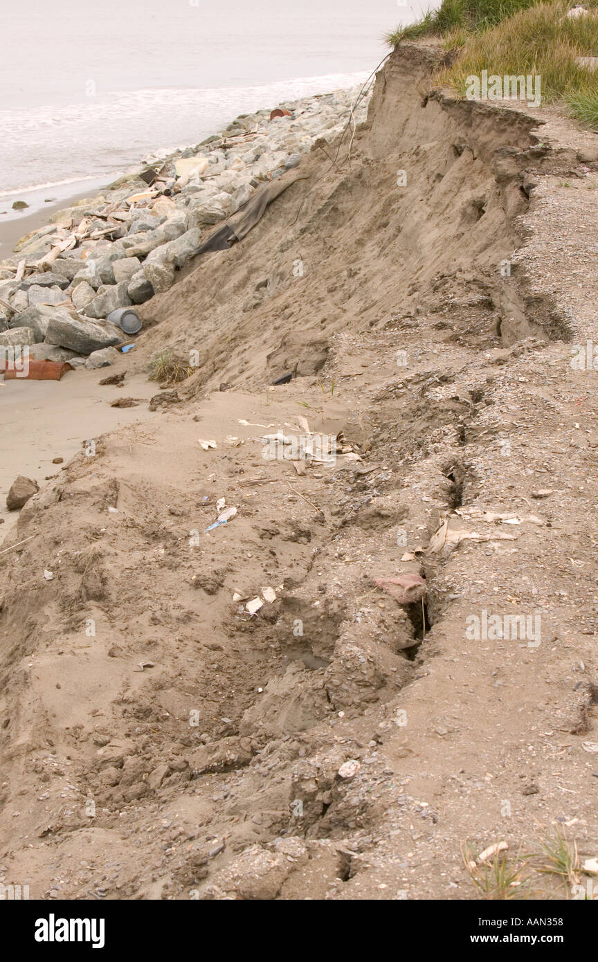 An area of shishmaref washed into the sea following storms The whole ...