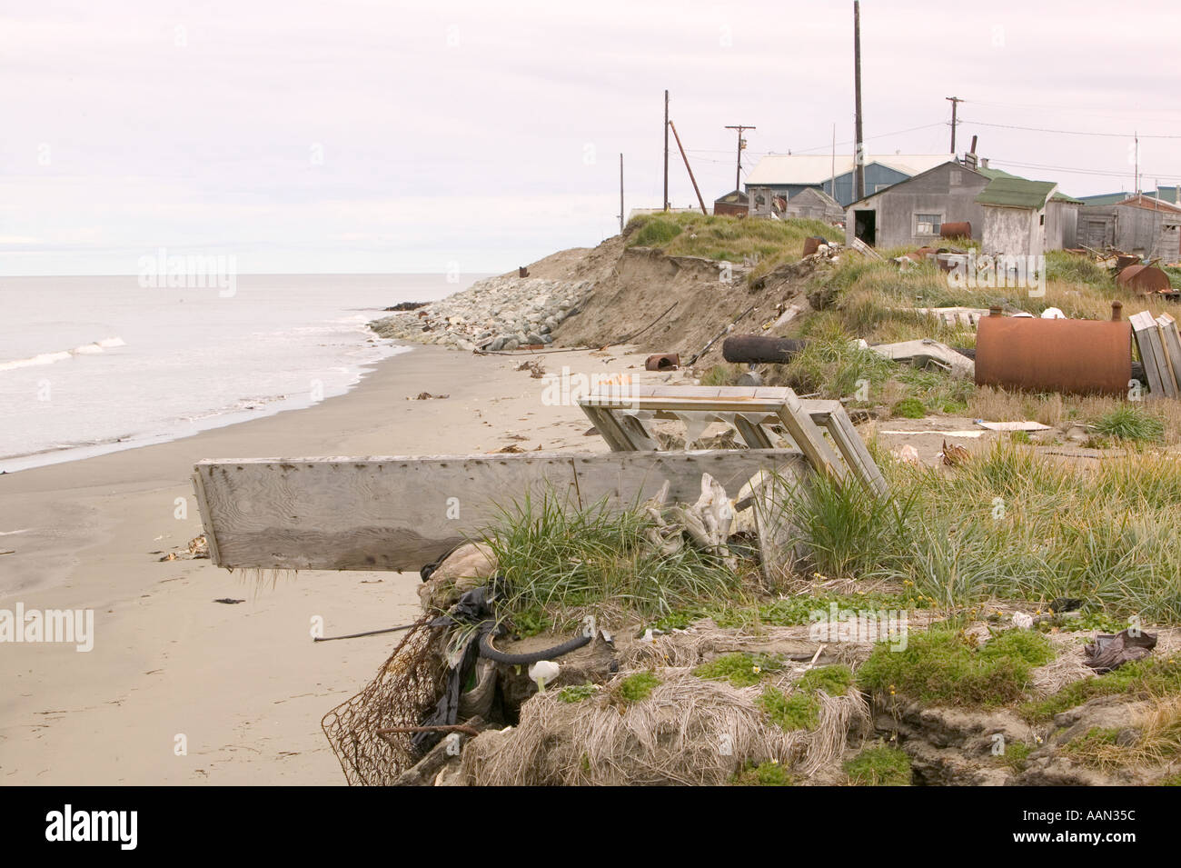 Shishmaref erosion hi-res stock photography and images - Alamy