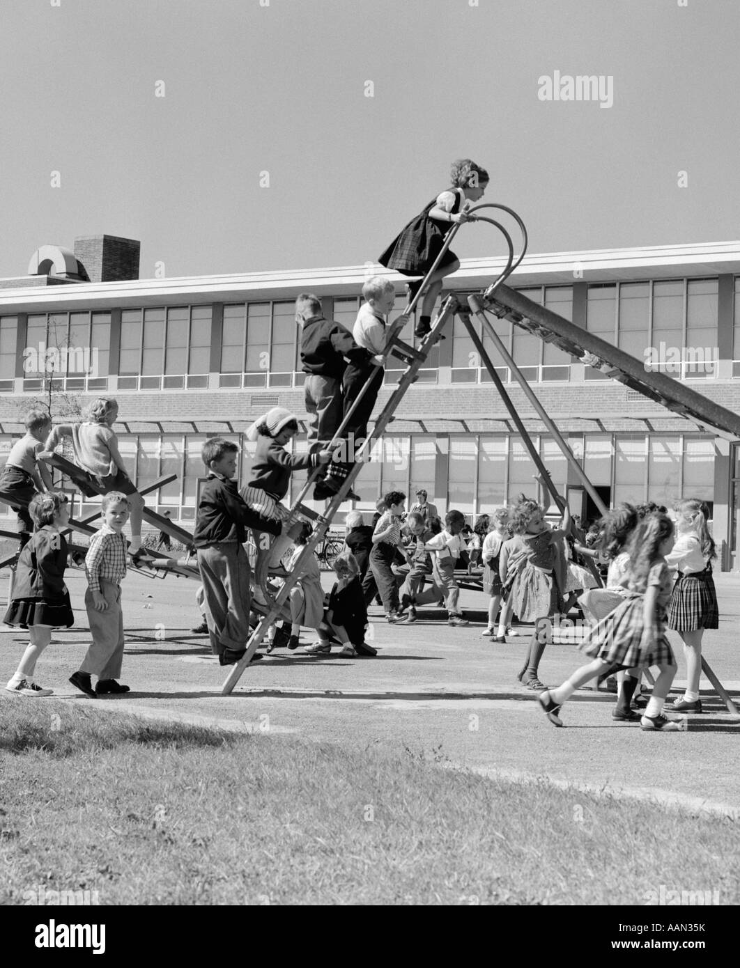 Children playground 1950s High Resolution Stock Photography and Images ...