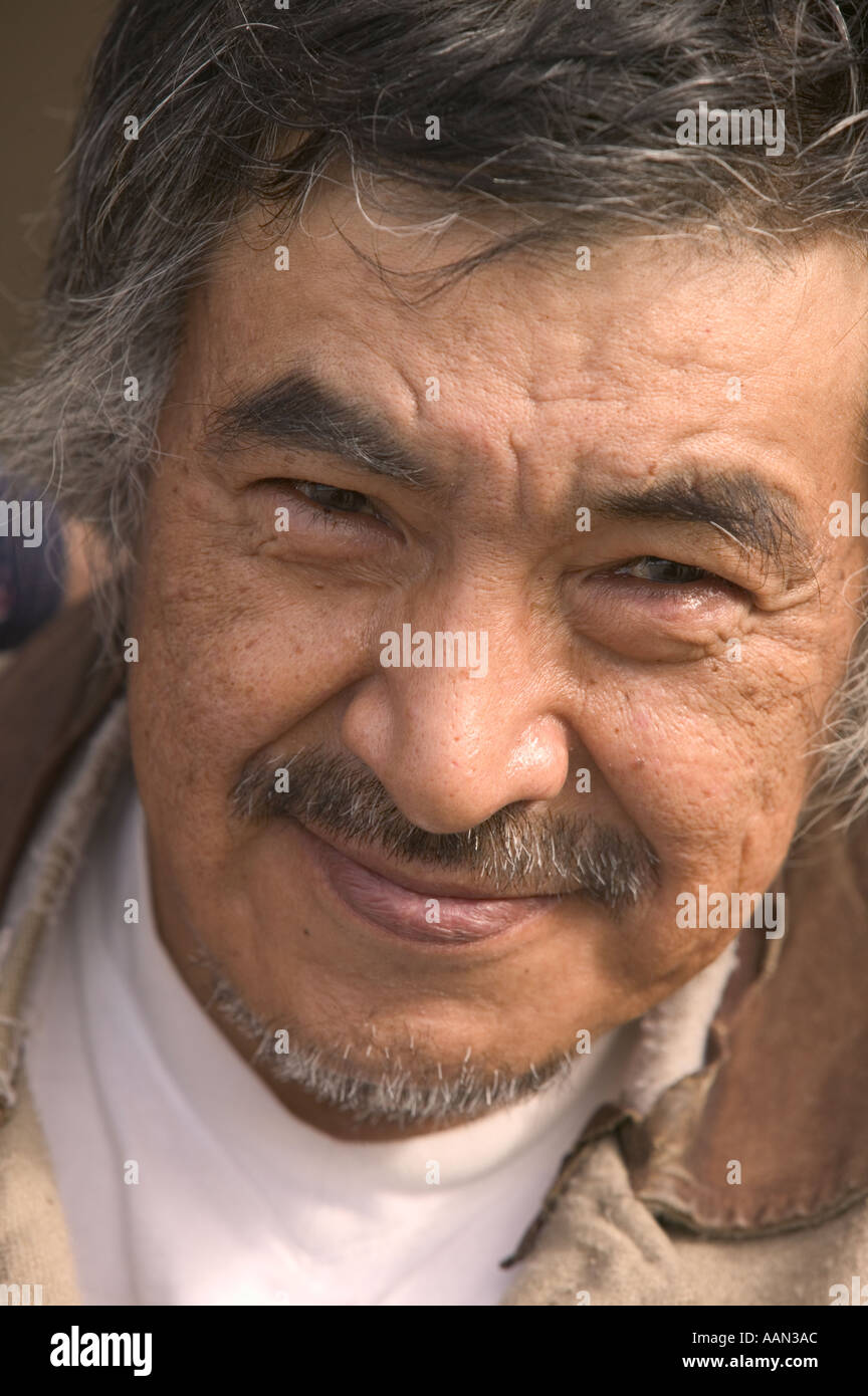 Edward Olanna an Eskimo village elder Shishmaref Alaska Stock Photo - Alamy