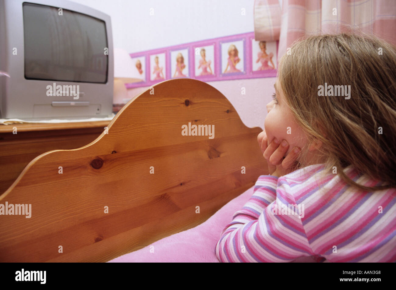 Young Girl Infront Of The Box Stock Photo - Alamy