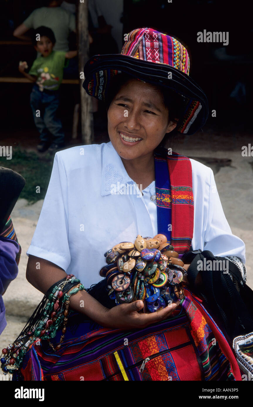 Peruvian Indian Seller Machupicchu Peru LA002709 Stock Photo - Alamy