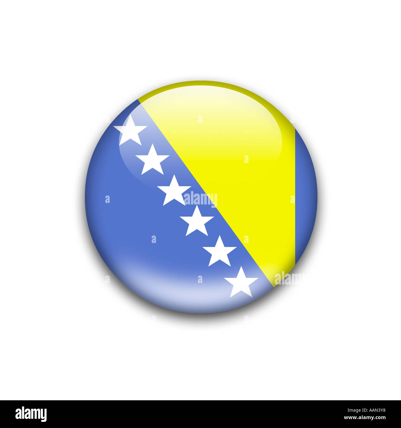 Flag of Bosnia and Herzegovina Stock Photo - Alamy