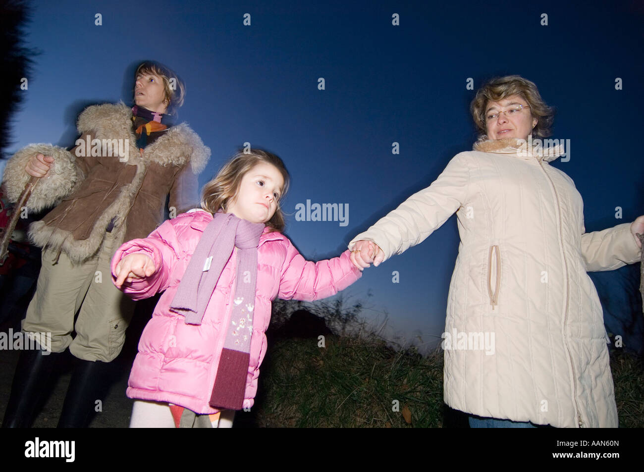 family out for a walk Stock Photo - Alamy