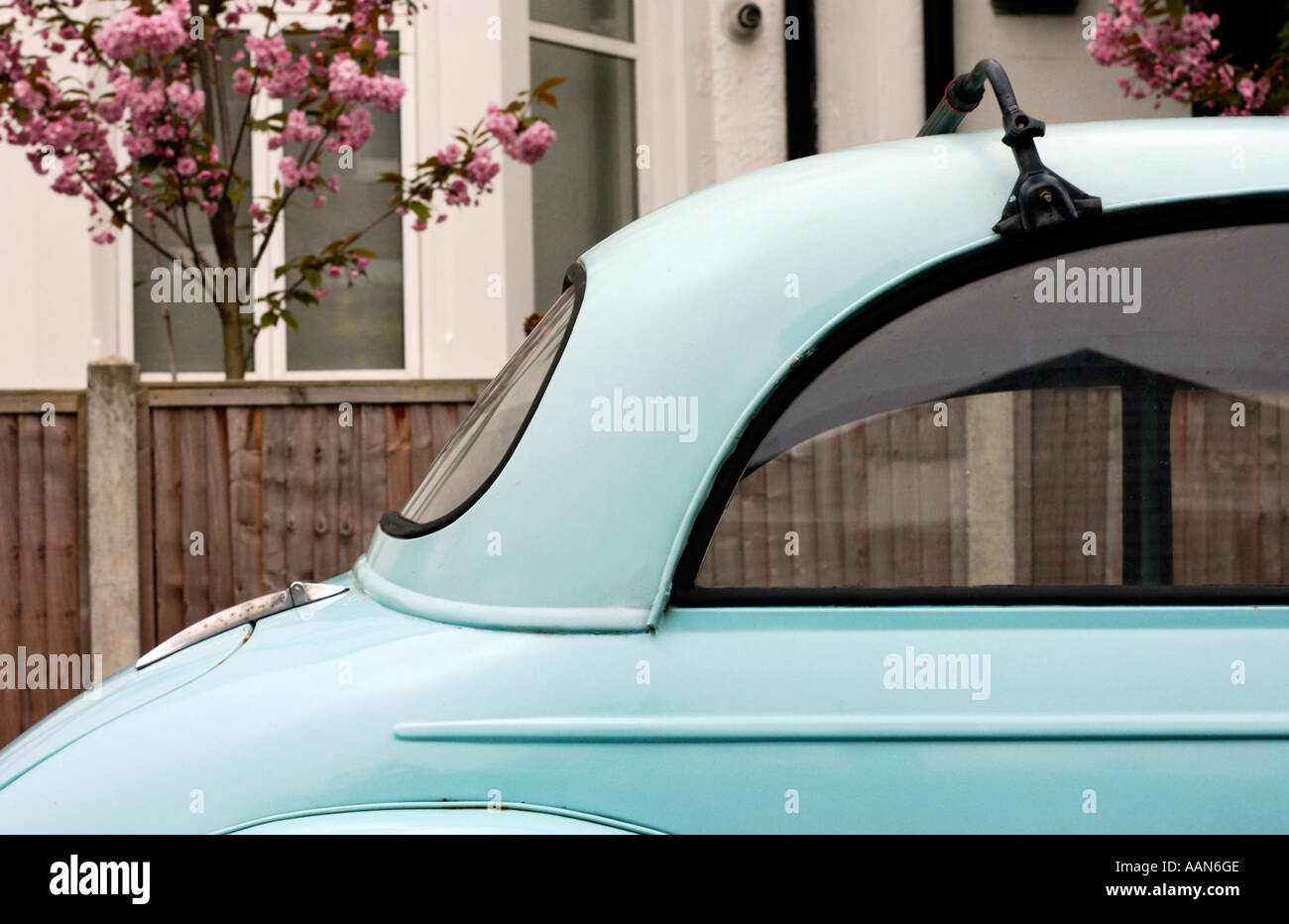 Classic blue morris minor parked in a london street Stock Photo - Alamy