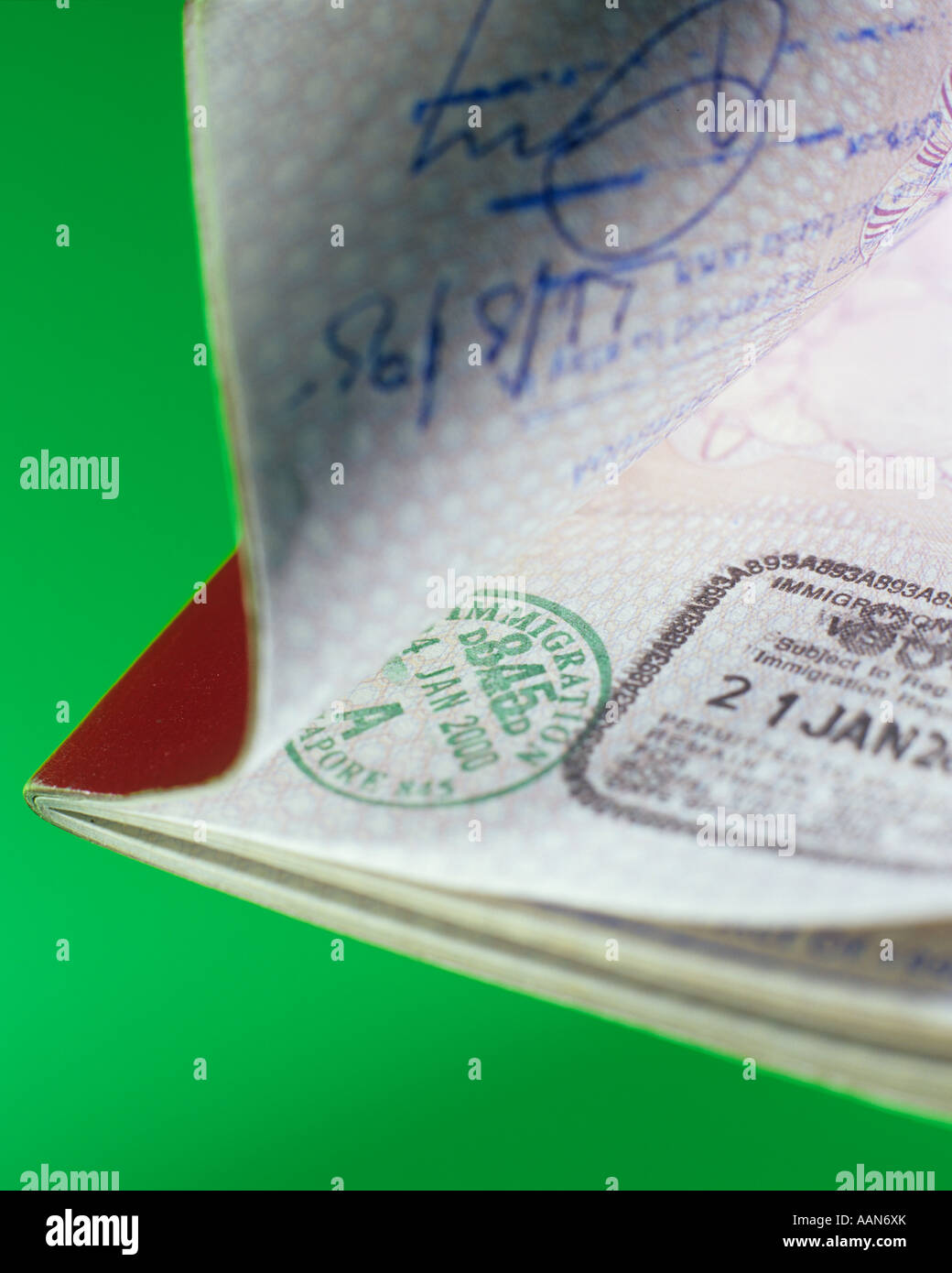 Stamped Passport High Resolution Stock Photography and Images - Alamy