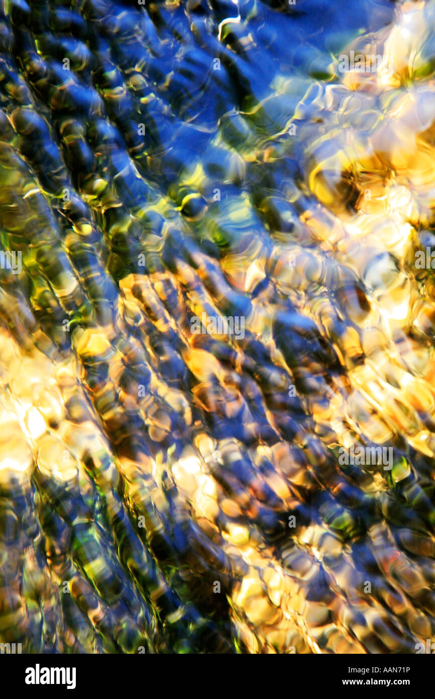 Rocks through moving water Stock Photo - Alamy