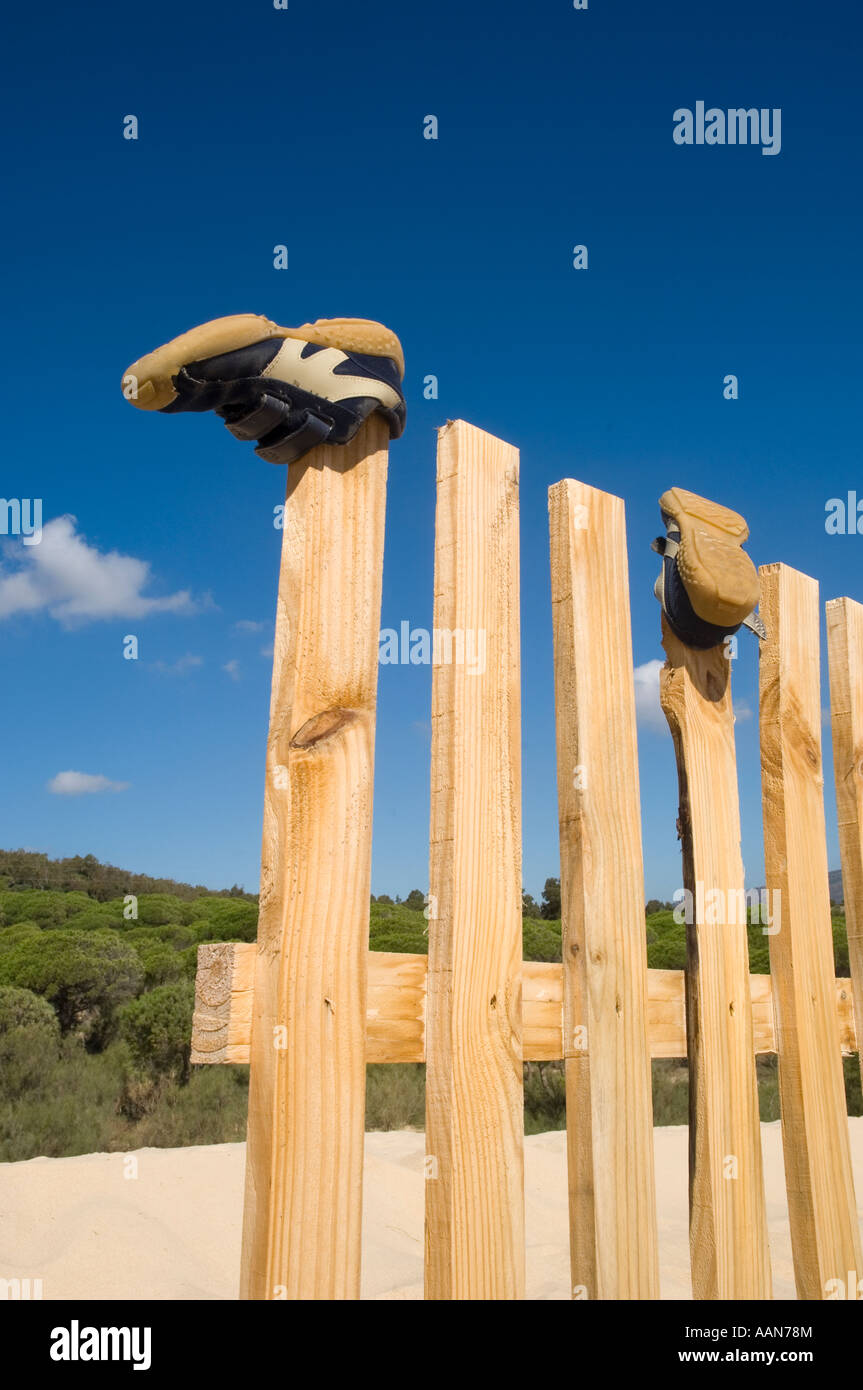 Shoes on a fence hi-res stock photography and images - Alamy