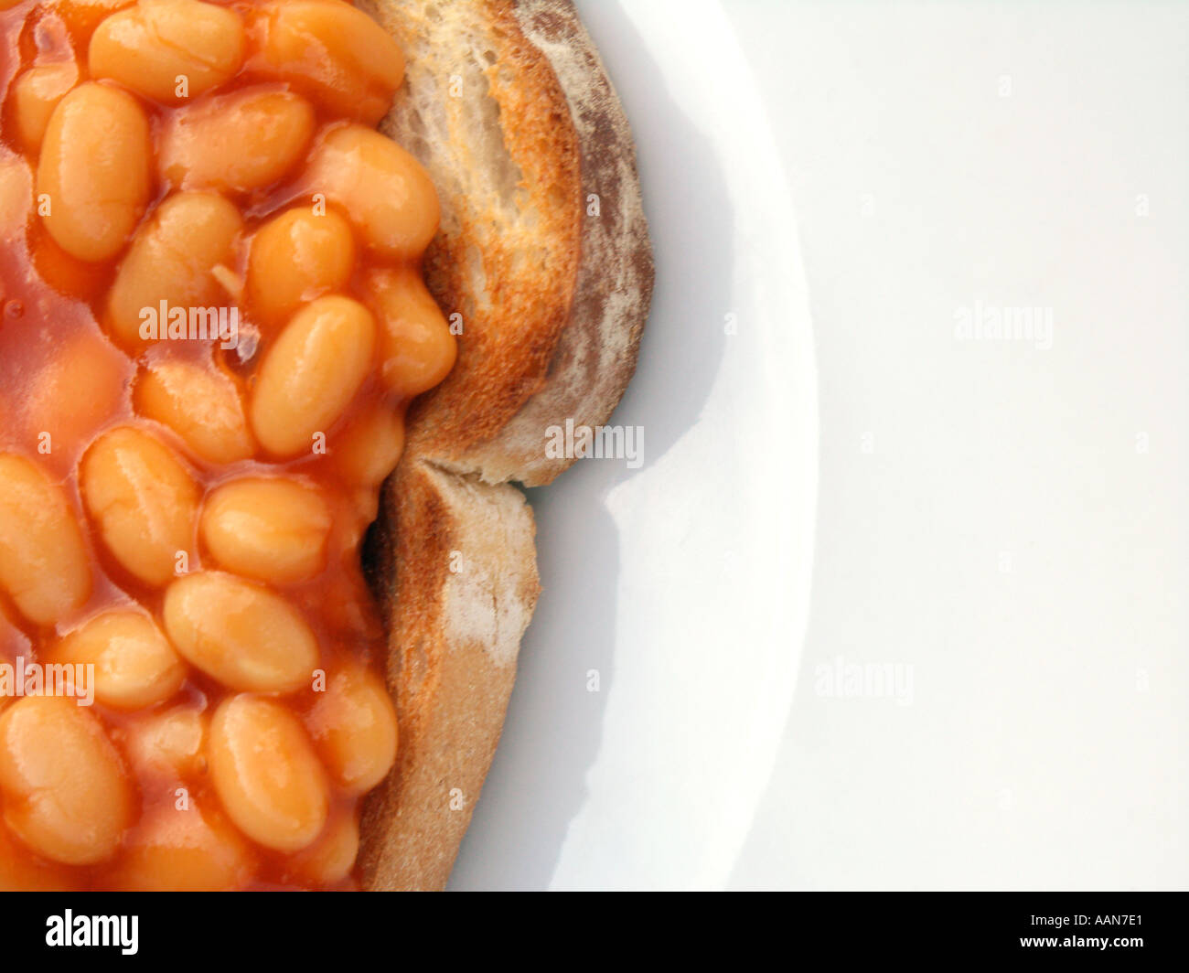 A PLATE OF BEANS ON TOAST Stock Photo - Alamy
