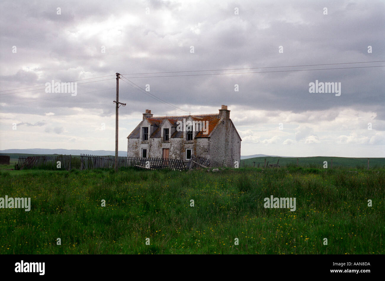 Abandoned cottage Isle of Skye croft desolate remote unoccupied empty ...