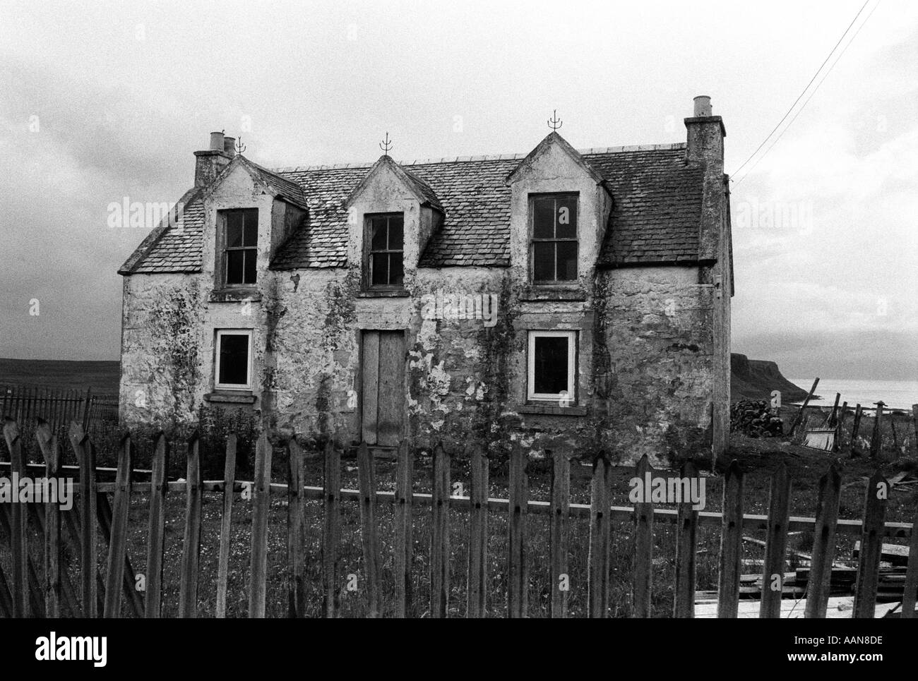 Abandoned cottage Isle of Skye croft desolate remote unoccupied empty ...