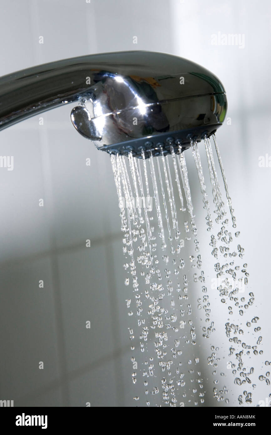 water spraying from shower head Stock Photo - Alamy