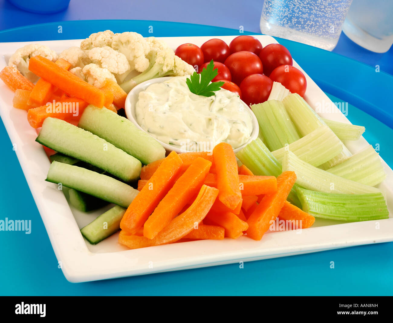 CRUDITES AND DIP SELECTION Stock Photo - Alamy