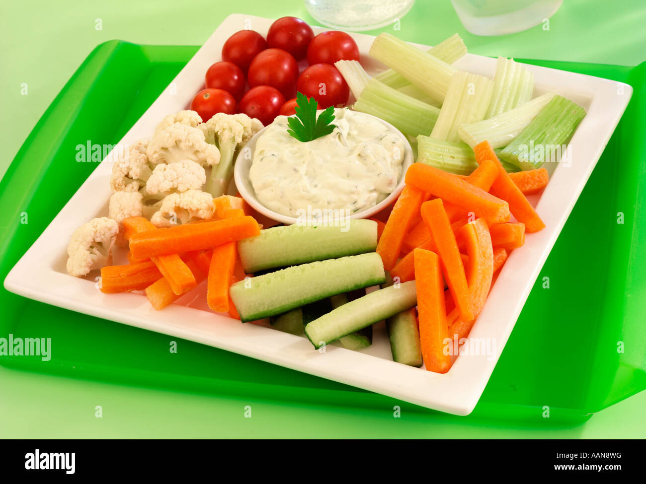 CRUDITES AND DIP SELECTION Stock Photo - Alamy