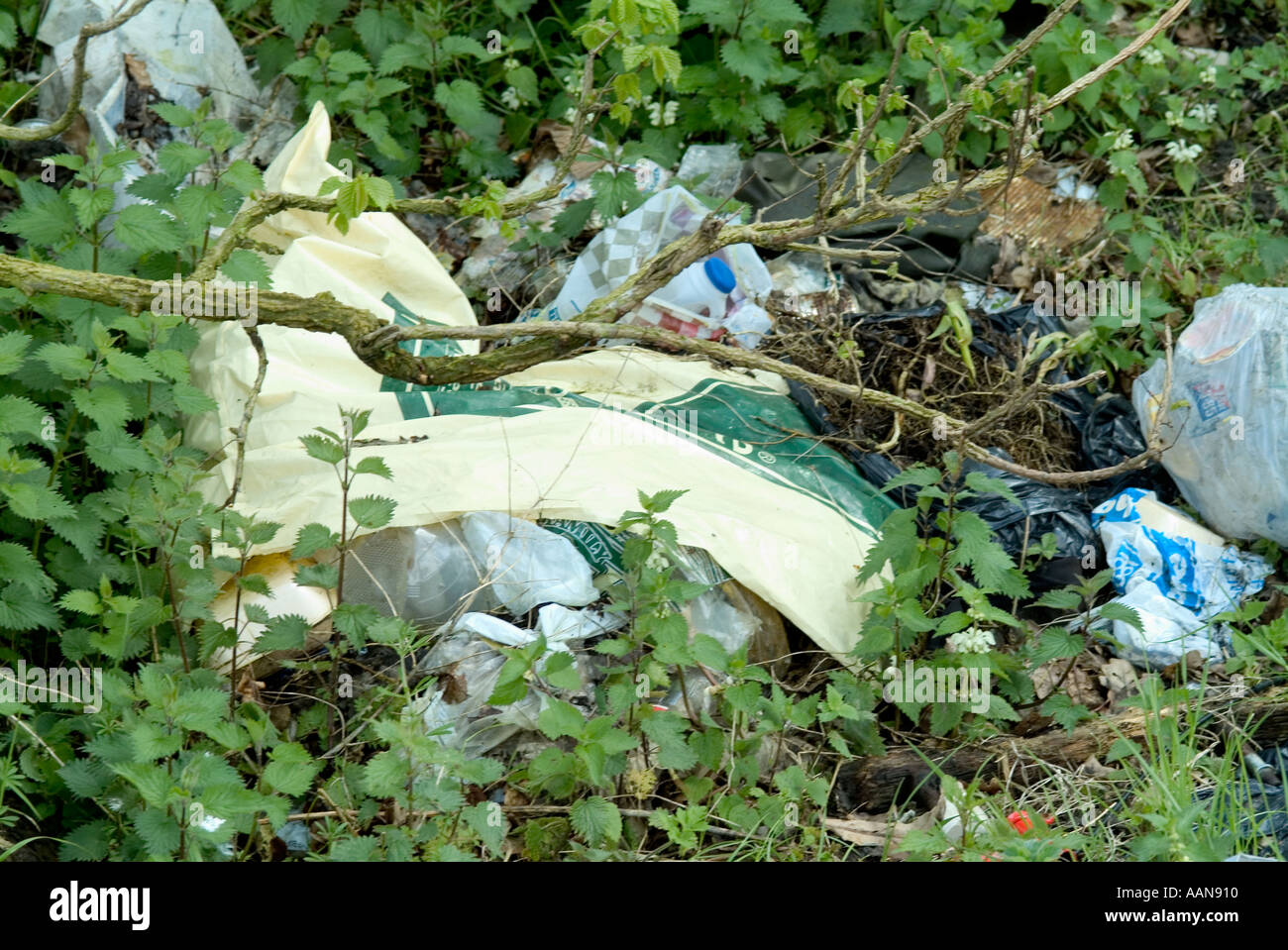 fly tipping waste Stock Photo - Alamy