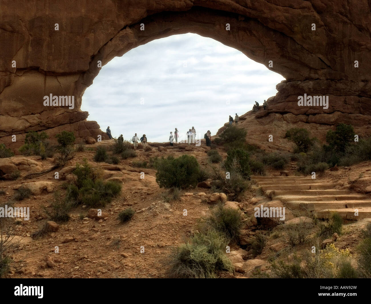 North window. Arches National Park. Near Moab. Utah State. USA Stock ...