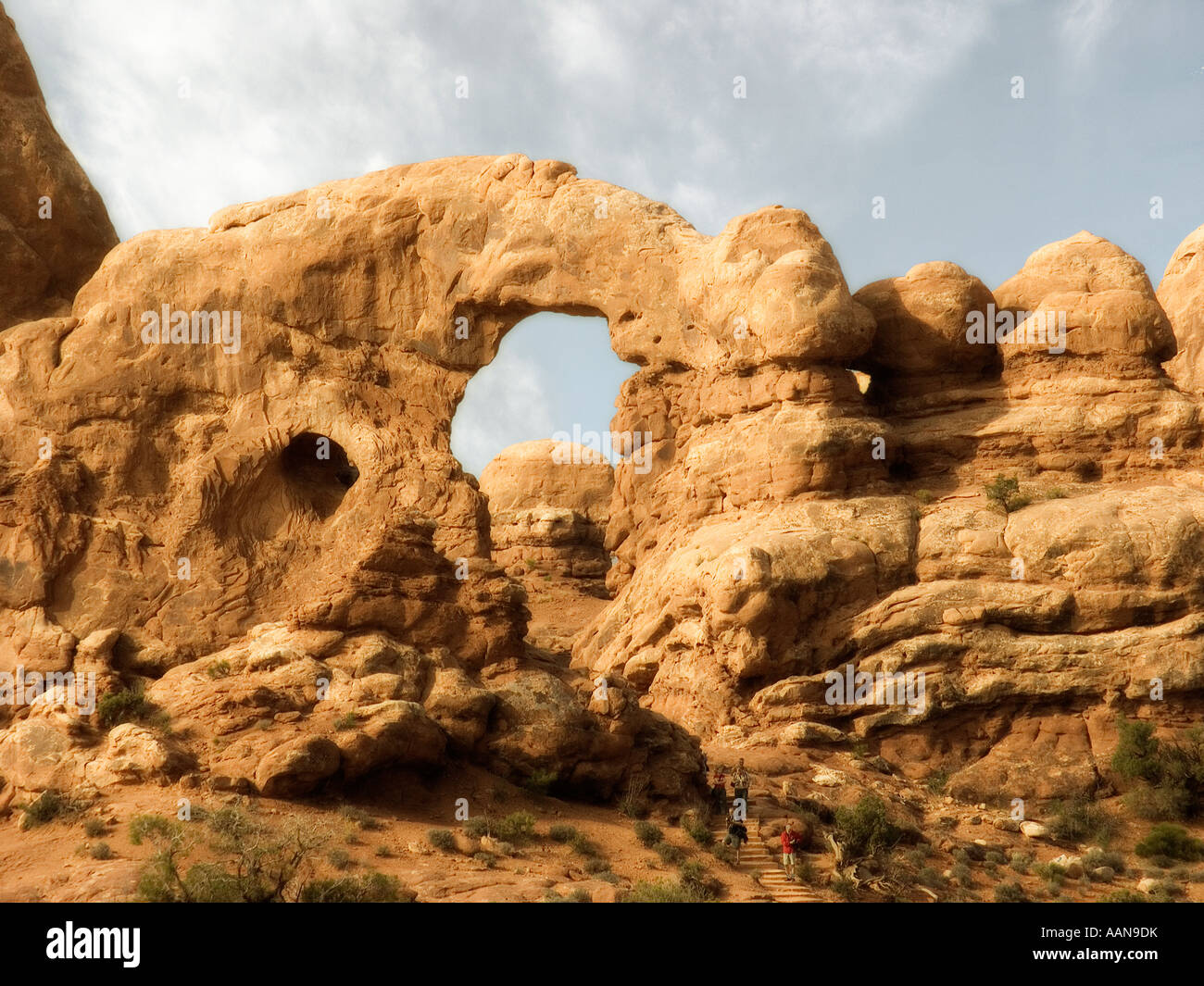 Turret Arch. Arches National Park. Near Moab. Utah State. USA Stock ...