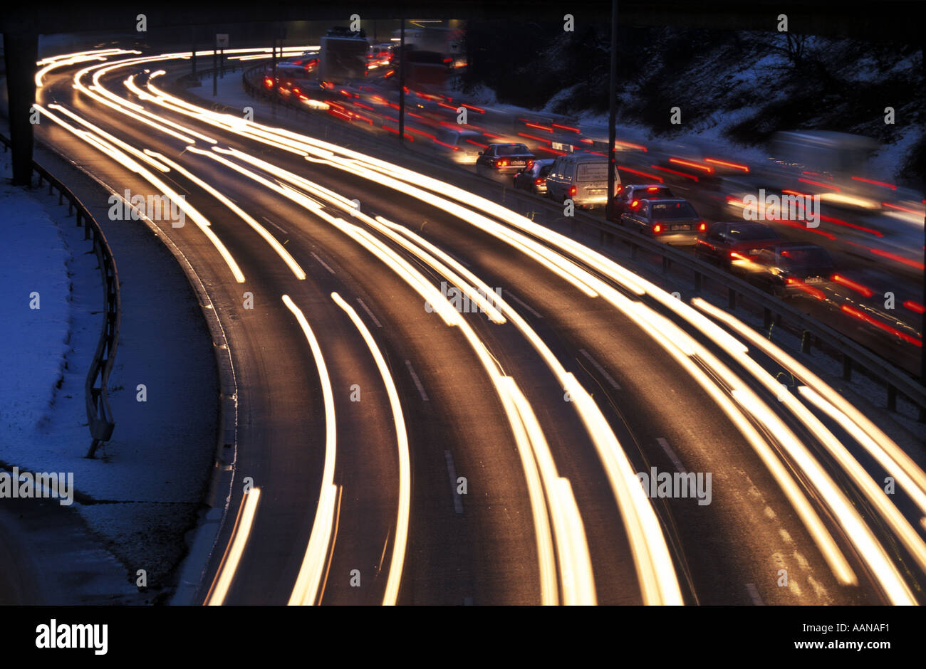 Berlin heavy traffic on the Stadtautobahn Stock Photo - Alamy