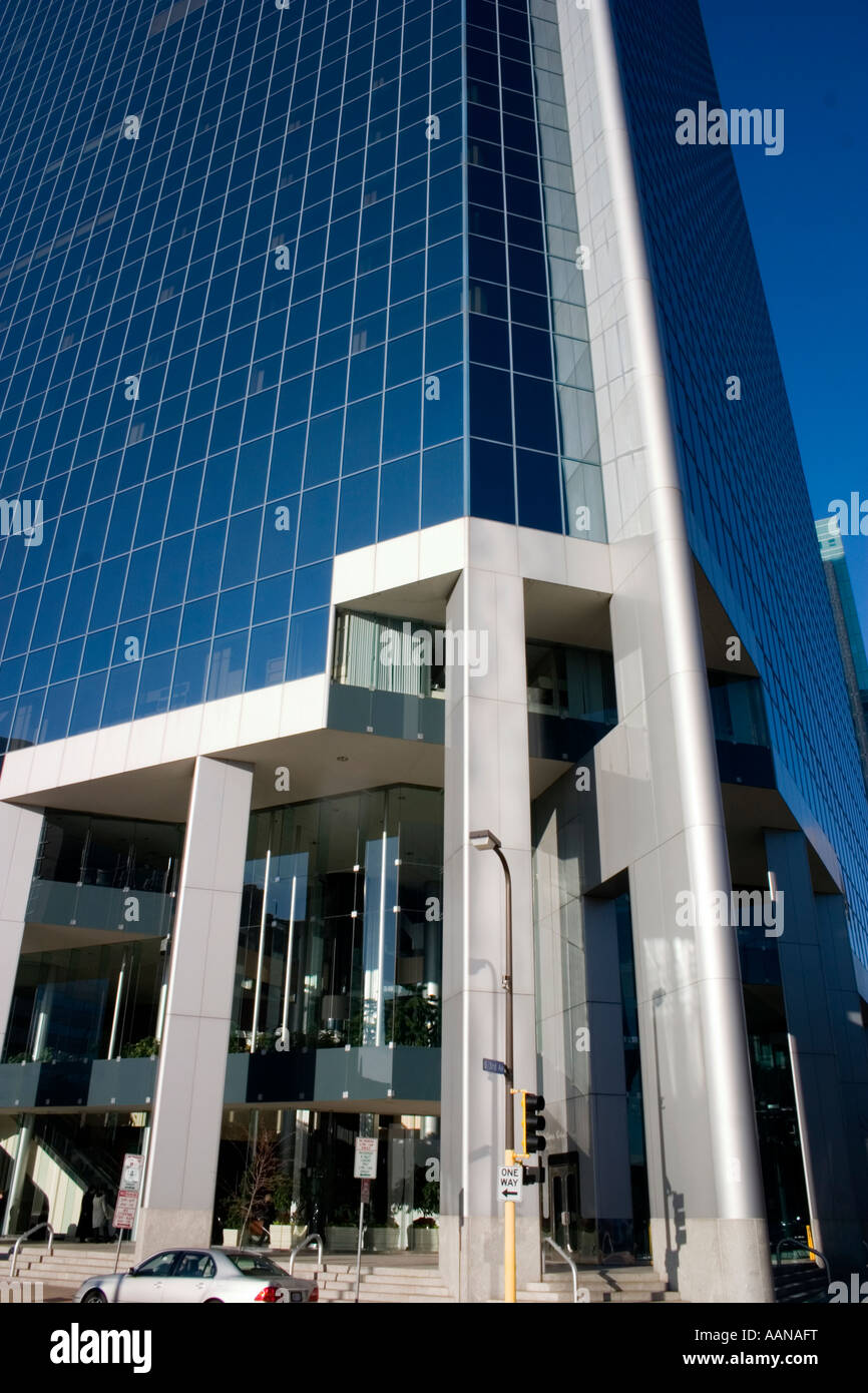 Entrance to downtown Campbell Mithun Tower. Minneapolis Minnesota USA ...