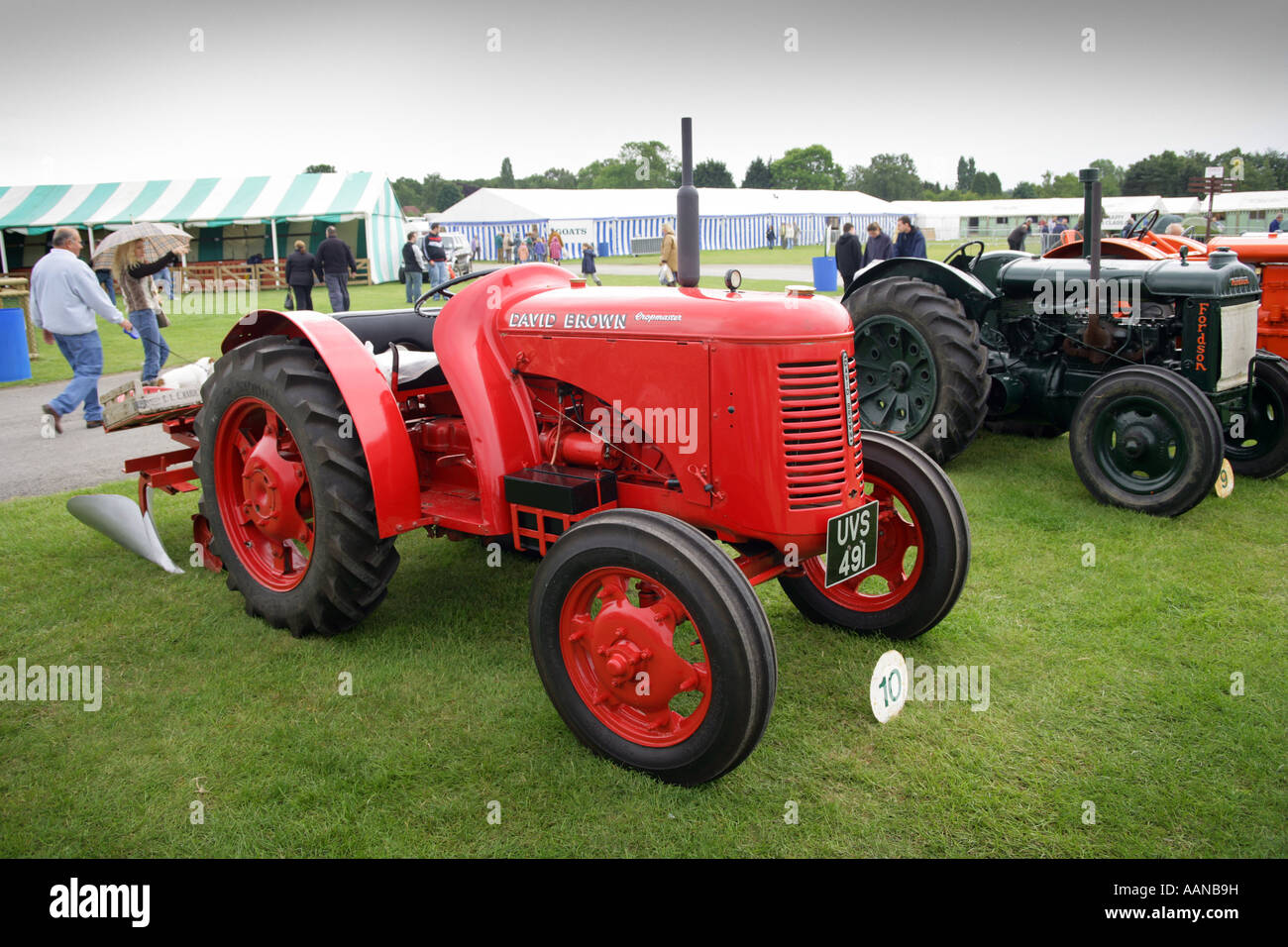 Vintage tractors on display at the Suffolk agricultural Show, England ...