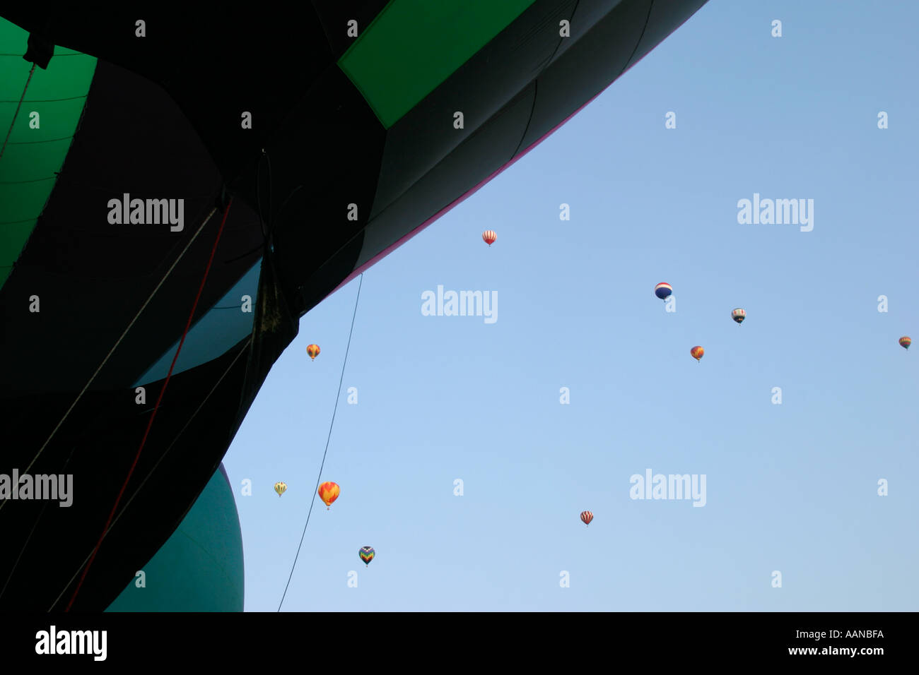 Hot Air Balloon Competition Stock Photo - Alamy