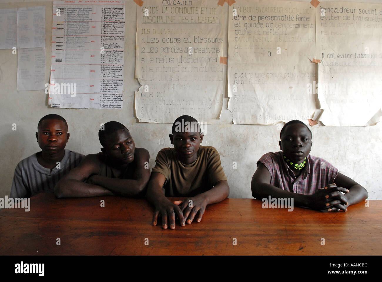 Former child soldiers at a rehabilitation center for Transit and ...