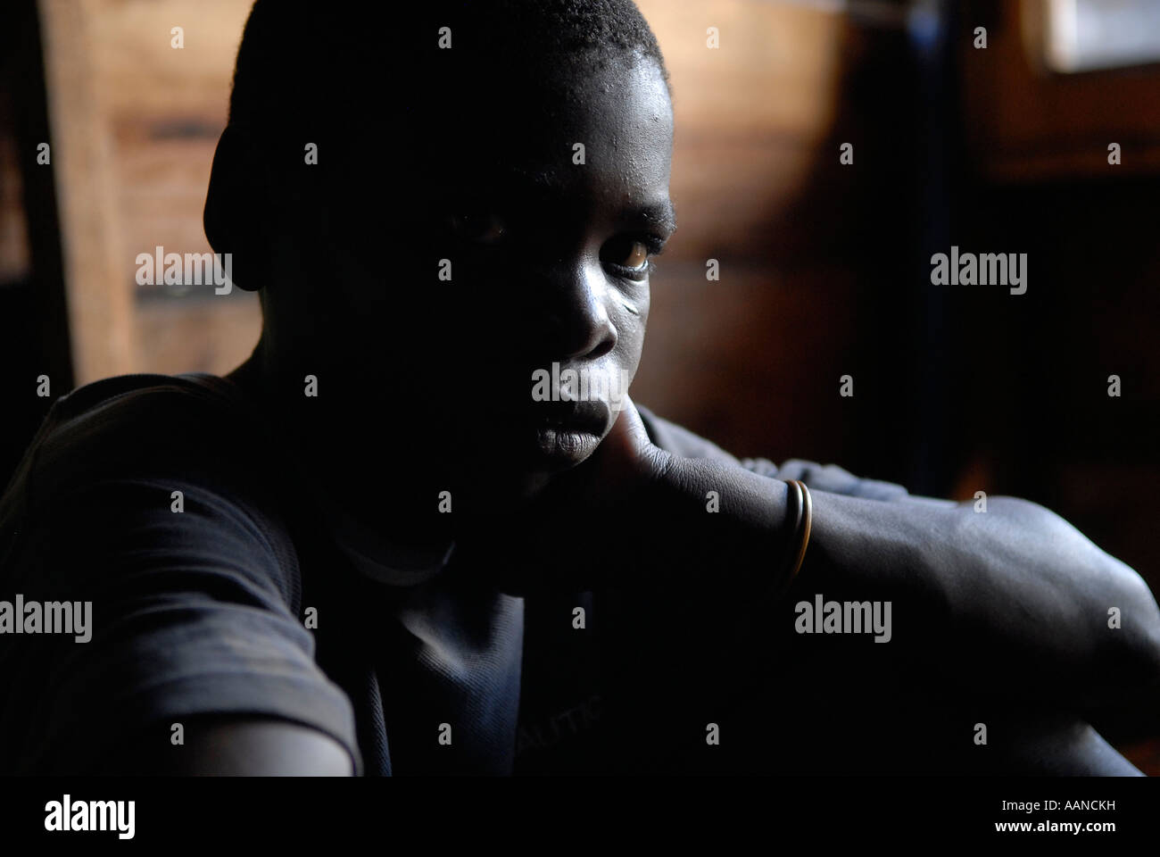 Former child soldier at a rehabilitation center for Transit and ...