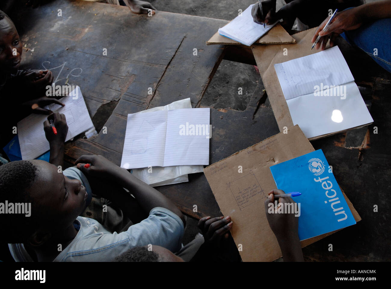 Former child soldiers at lesson at the Center for Transit and ...