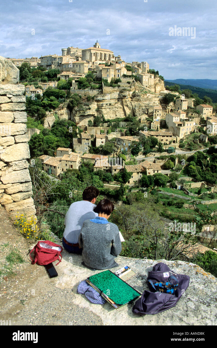 Village of Gordes, Luberon, Vaucluse, France, Europe Stock Photo - Alamy