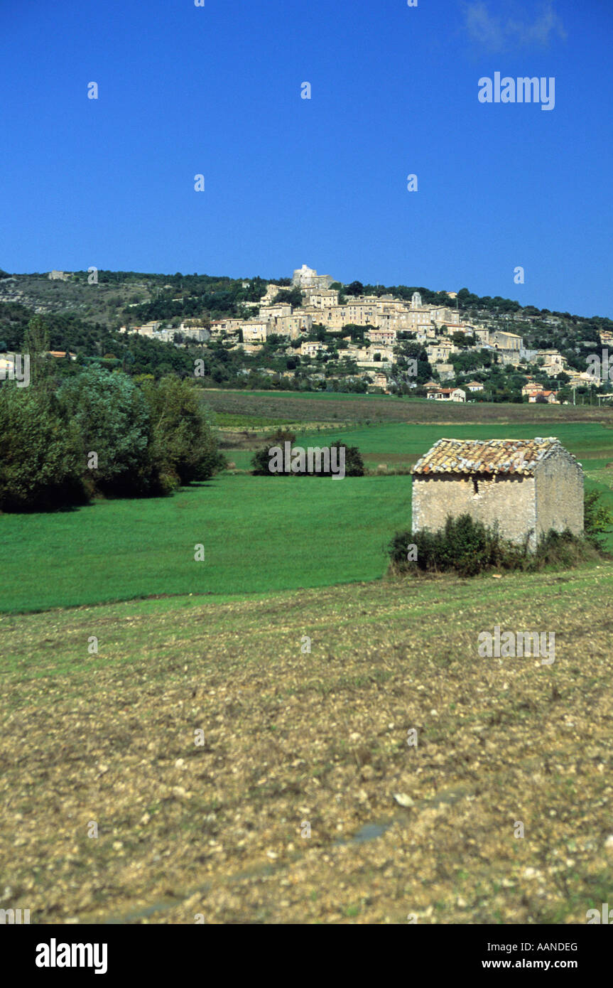 Village of Simiane la Rotonde, Alpes de Haute Provence, France, Europe ...