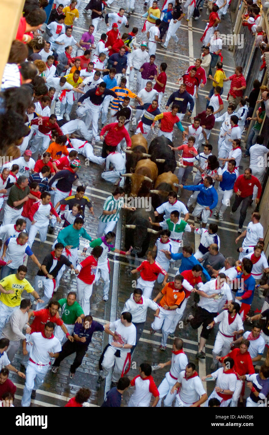 Fiesta de San Fermin, Pamplona, Navarra, Spain Stock Photo - Alamy