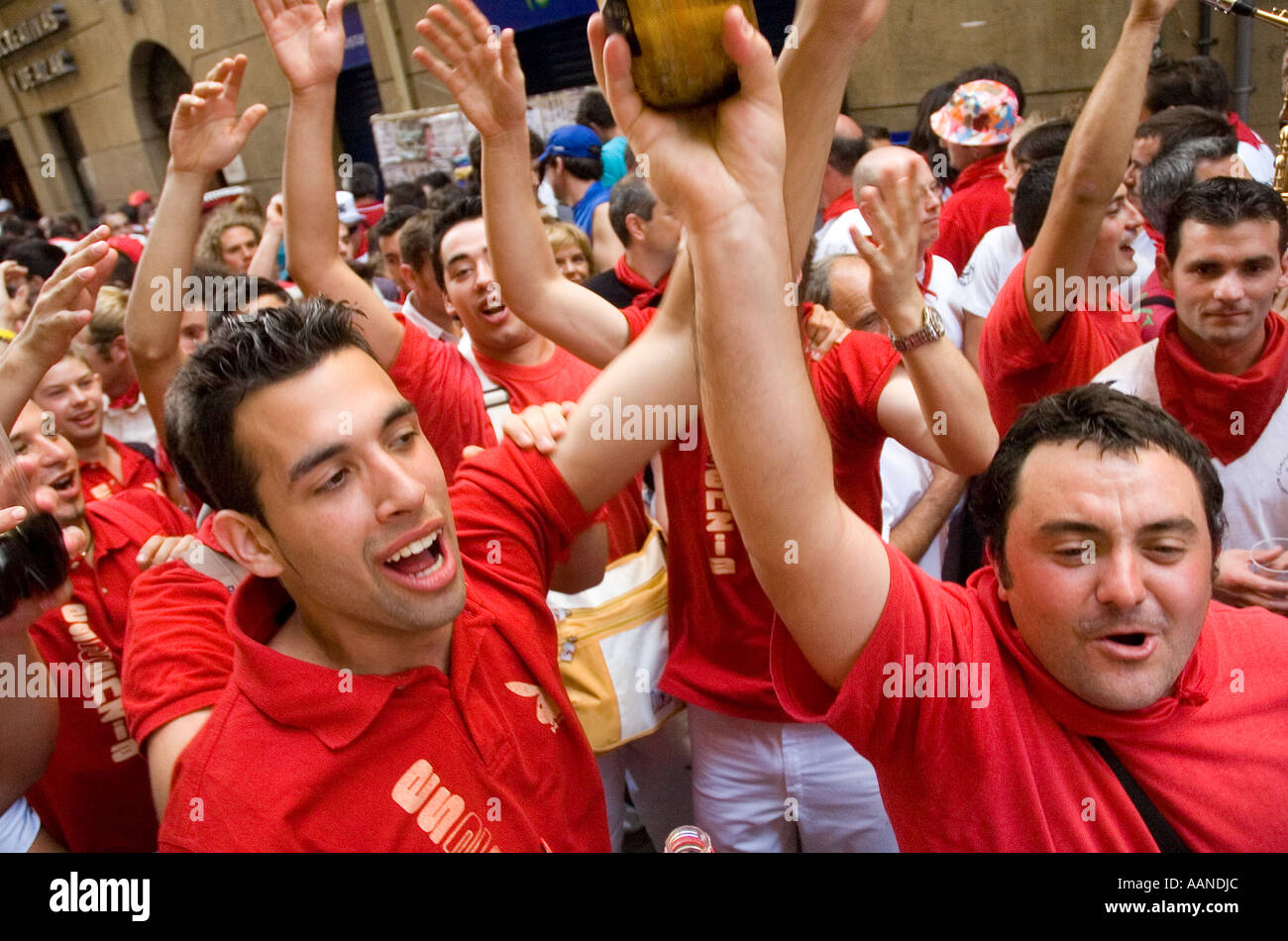 Fiesta de San Fermin, Pamplona, Navarra, Spain Stock Photo - Alamy