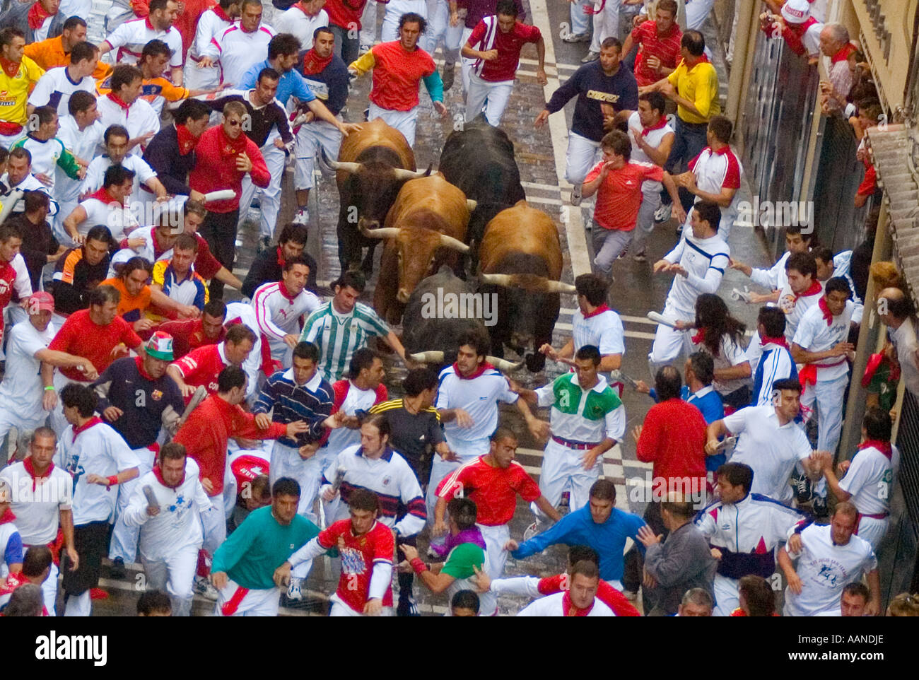 Fiesta de San Fermin, Pamplona, Navarra, Spain Stock Photo - Alamy