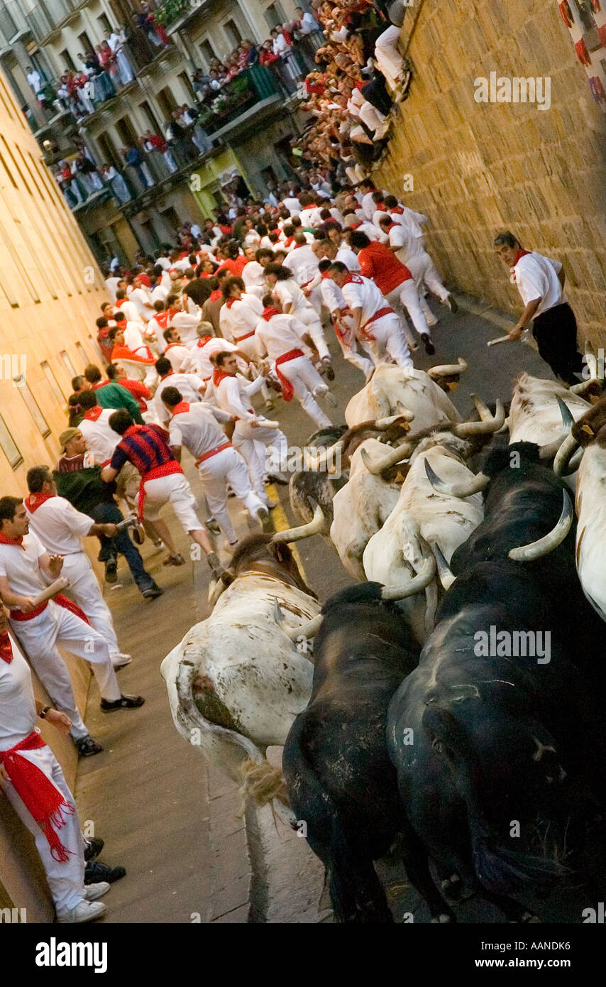 Fiesta de San Fermin, Pamplona, Navarra, Spain Stock Photo - Alamy