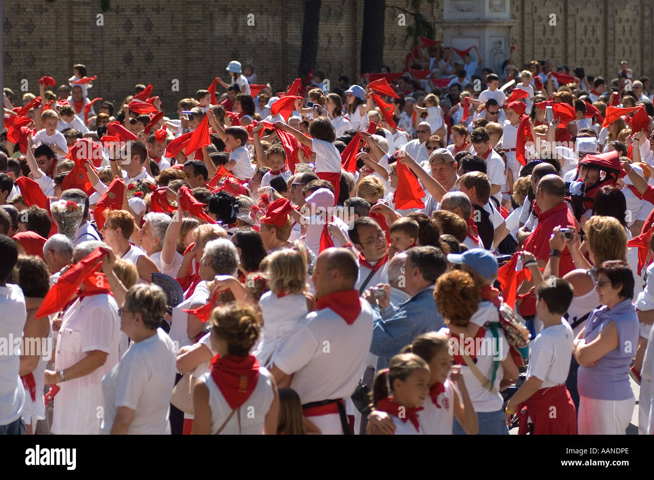 Fiesta de San Fermin, Pamplona, Navarra, Spain Stock Photo - Alamy