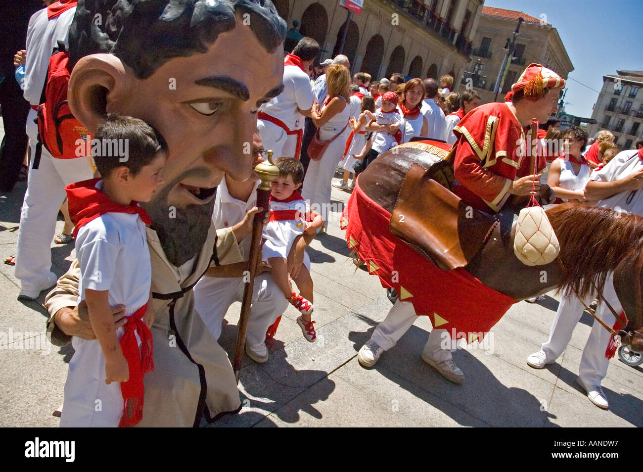 Fiesta de San Fermin, Pamplona, Navarra, Spain Stock Photo - Alamy